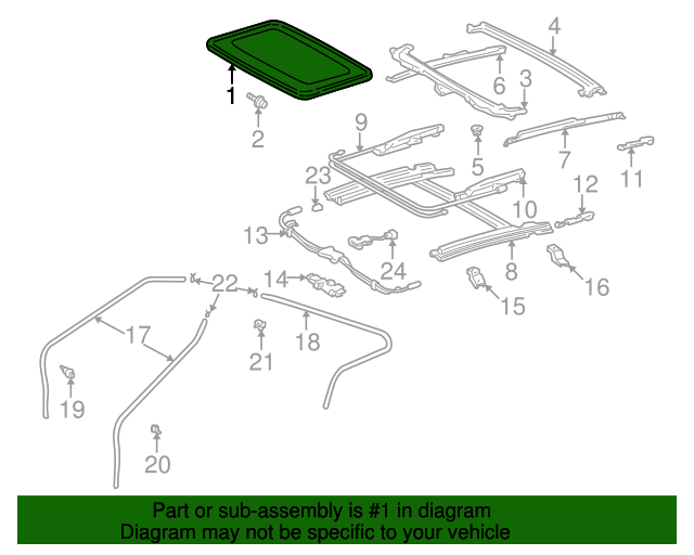 63201-20200 - Glass Assembly - 2000-2005 Toyota Celica | nashuatoyota