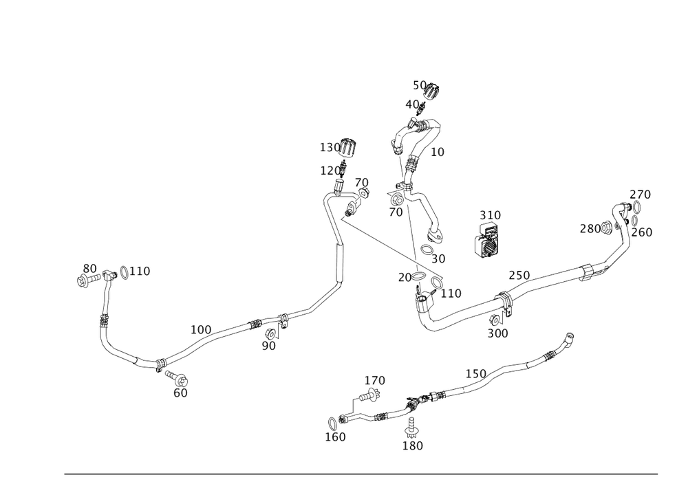 197-830-01-15 - Refrigerant Line 2011-2015 Mercedes-Benz SLS AMG ...