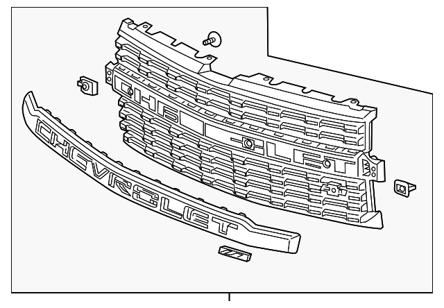 2022-2023 Chevrolet F Grille 85573522 | GMPartsDirect.com