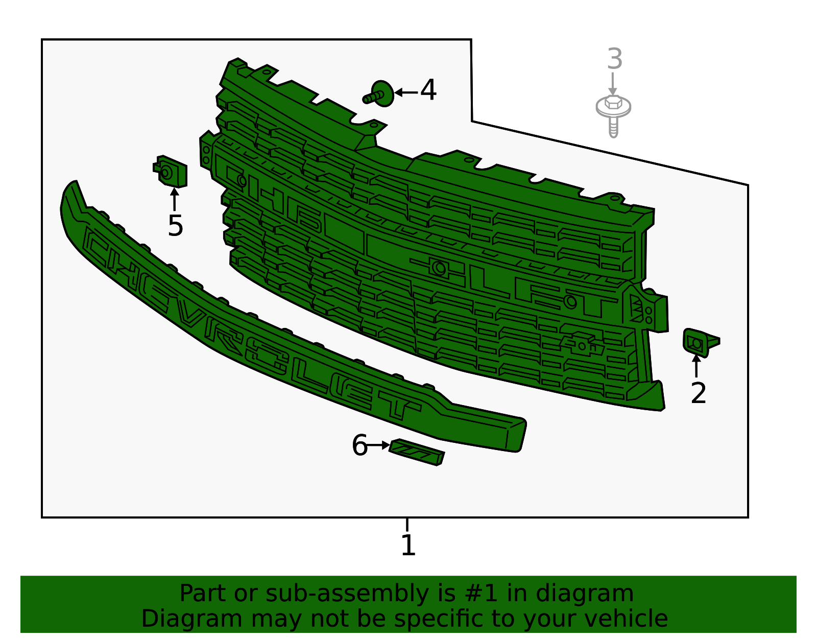2022 Chevrolet Black Front Grille 85153815 | Karl Auto Parts