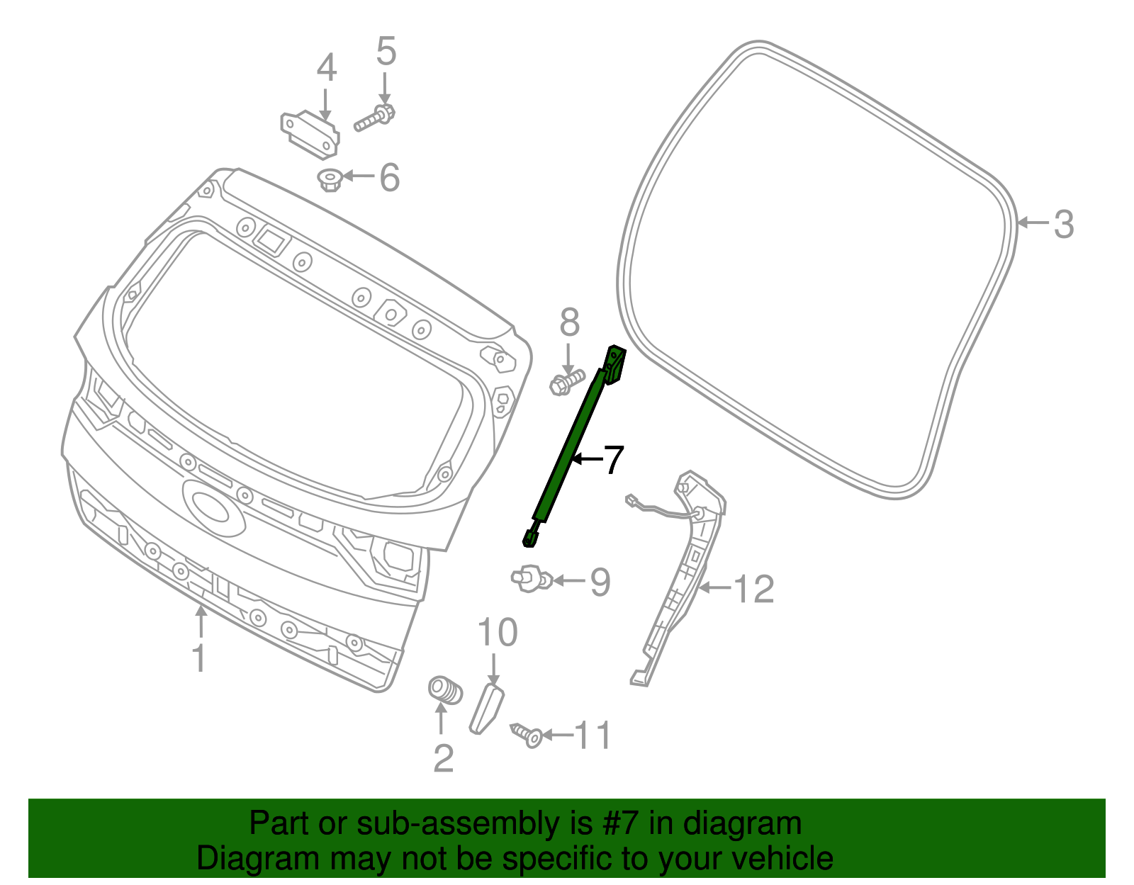 81770 D9000 - Lift Cylinder 2017-2022 Kia Sportage | Kia.Parts Store