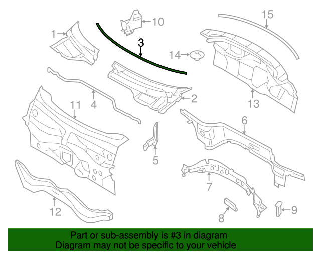 51-31-2-756-196 - Seal Strip - 2007-2015 Mini Cooper | BMWPartsHub