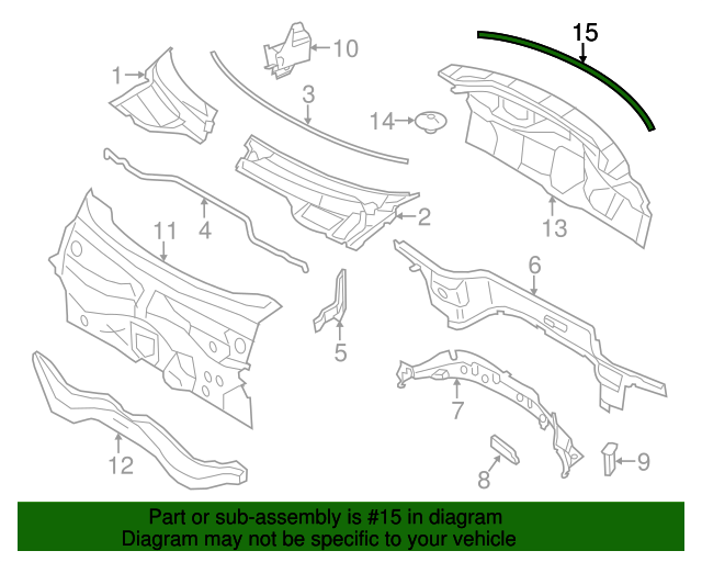 51-48-7-941-312 - Sound insulation windshield 2012-2015 Mini Cooper ...