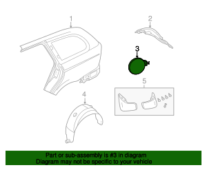 2005-2008 Jaguar X-Type Fuel Filler Door C2S41112 | JaguarParts.com