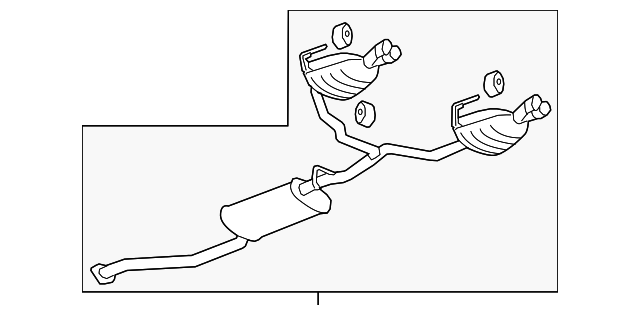 2013-2017 GM Exhaust Muffler 23165043 | Auto Parts Express