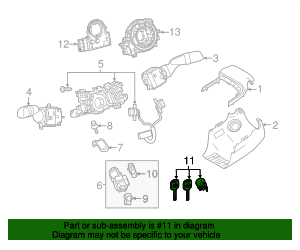 2018-2021 Toyota Ignition Lock Cylinder Set 69057-33410 | OEM Parts Online