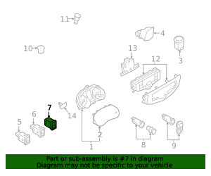 2018-2019 Nissan Kicks Switch 25273-5RA0A | Nissan Parts Central