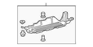 2012-2018 Toyota Under Cover 58398-06030 | Toyota Parts Center