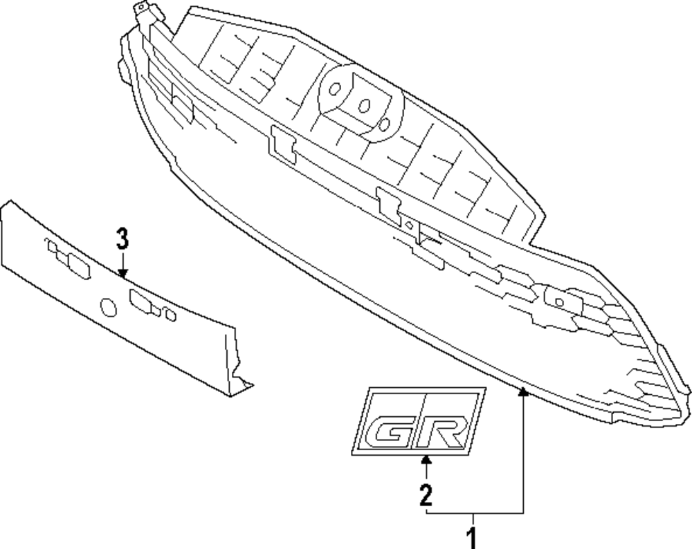 Genuine Toyota Grille Assembly GR86 Grille Upgrade License Plate ...