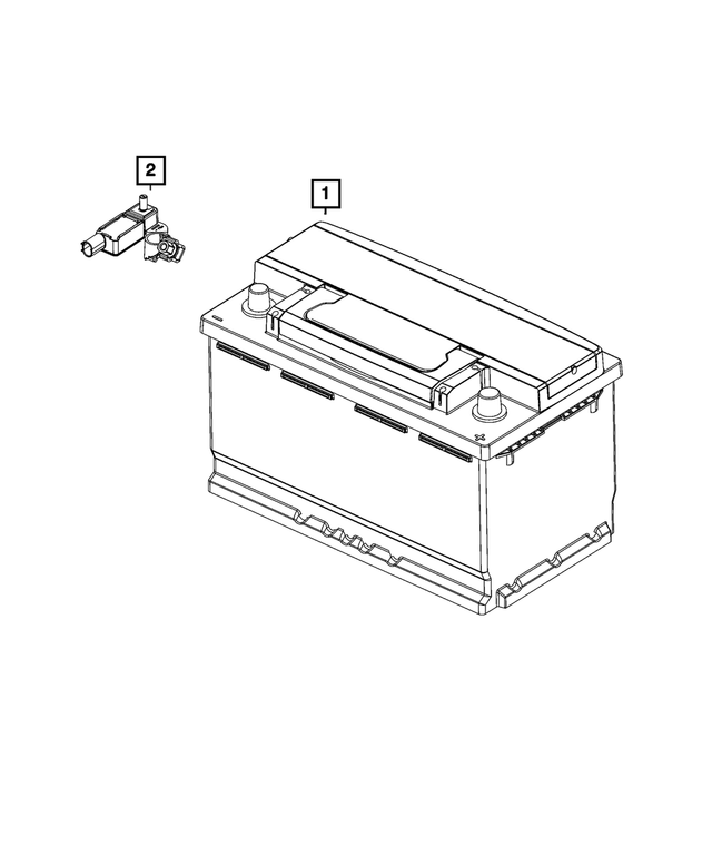 2019-2023 Ram Battery Sensor 68370876AB | Mopar Estores