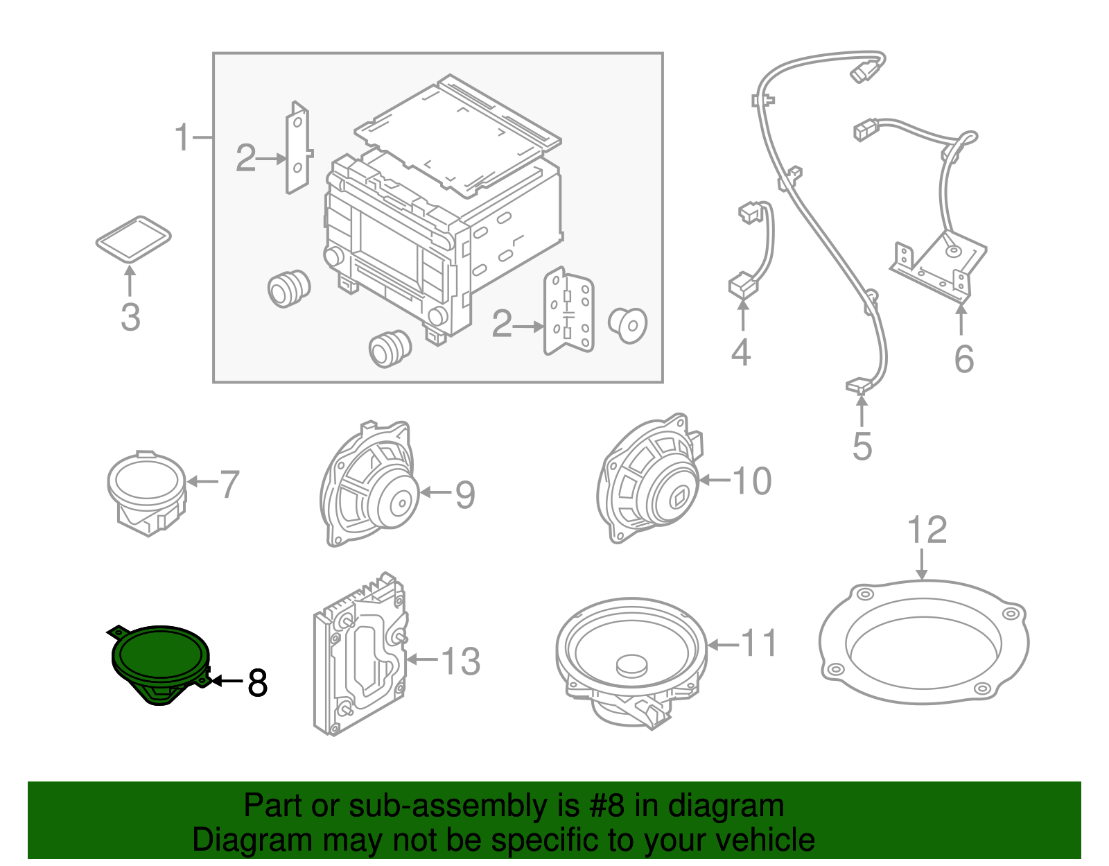96320-C2200 - Speaker 2015-2017 Hyundai Sonata | AutoNation Parts