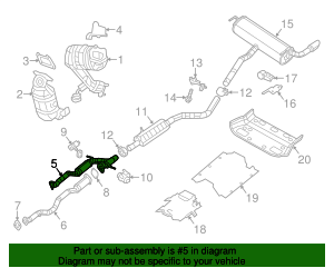 2014-2018 Mopar Front Pipe 68110128AC | TascaParts.com