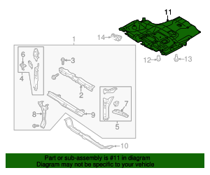 2015-2019 Subaru Under Cover 56410AL01A | Subaru Parts Store