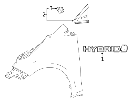 Exterior Trim - Fender for 2020 Toyota Corolla | Toyota Parts Center