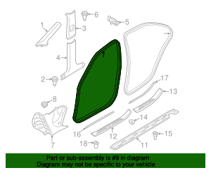 51727116403 - 1997-2003 BMW Opening Trim (51-72-7-116-403) | BMW of ...