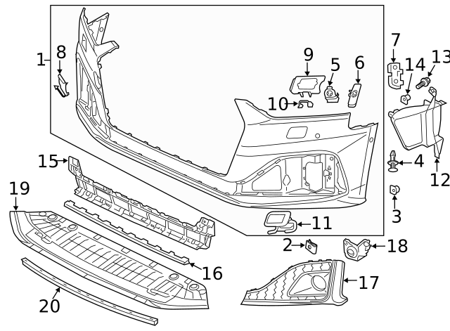 2020-2024 Audi Duct 8W6-121-764-C | TascaParts.com