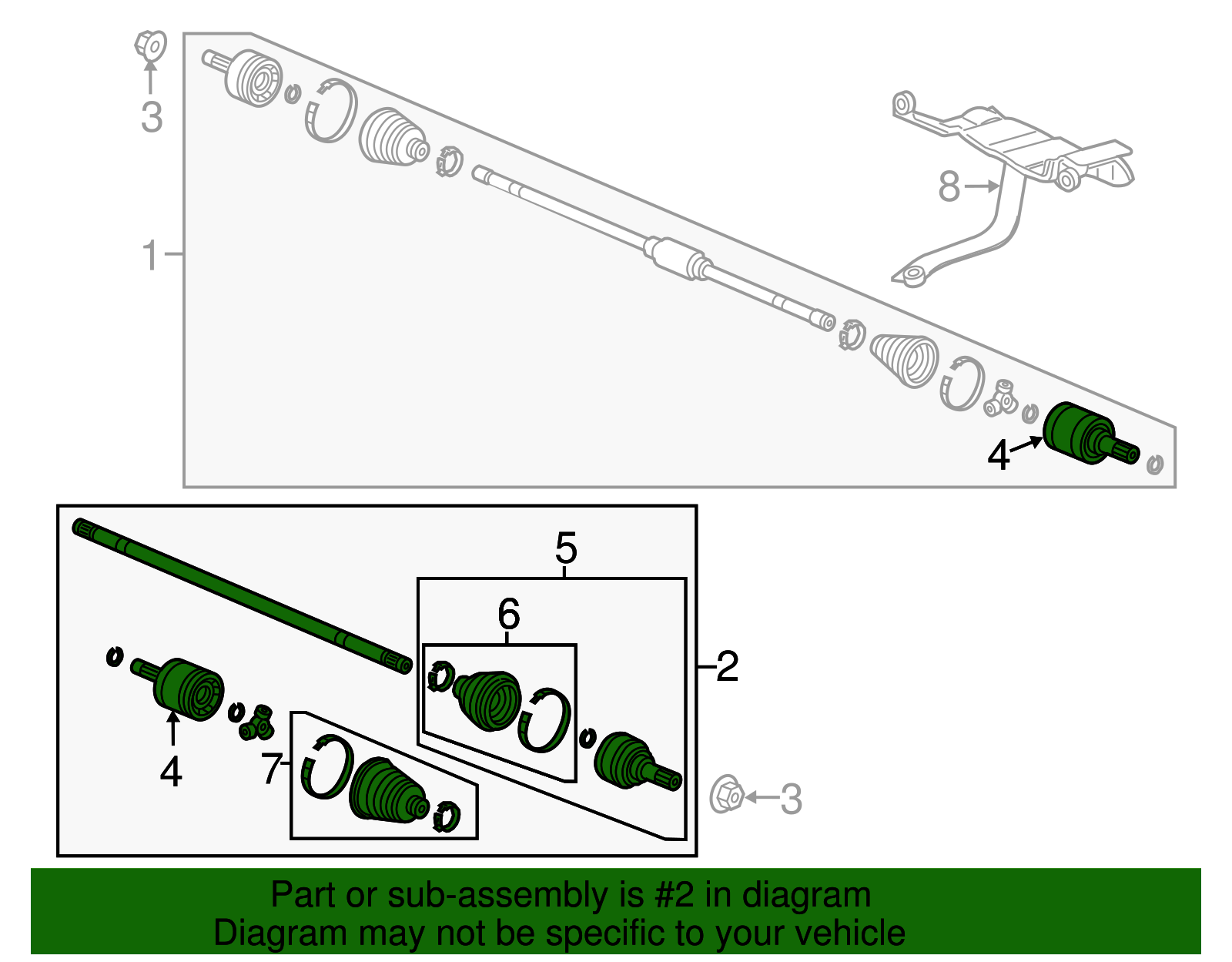 44306-T5R-A92 - Axle Assembly 2015-2020 Honda Fit | Honda Parts Online