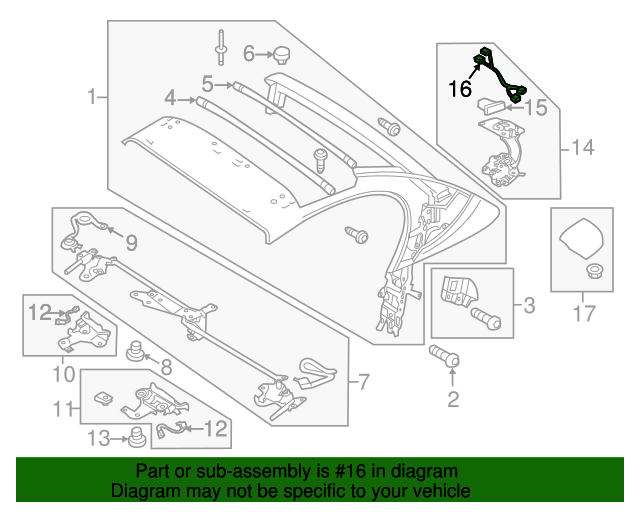 427-898-943 - Switch 2011-2015 Audi R8 | Audi OEM Parts
