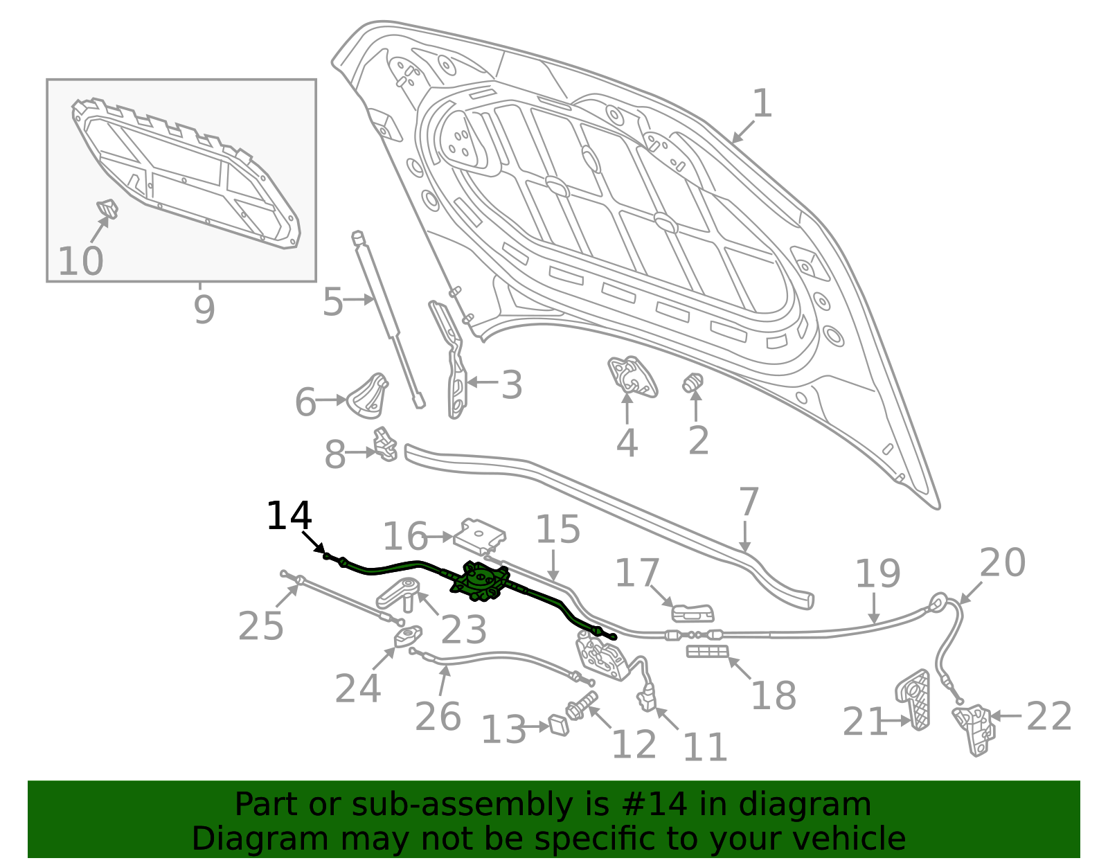 3CM-823-531 - Hood Release Cable 2020-2025 Volkswagen | AutoNation Parts