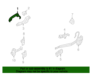 Genuine Handle, Outside for 2007-2012 Hyundai Veracruz | Part# 82651 ...