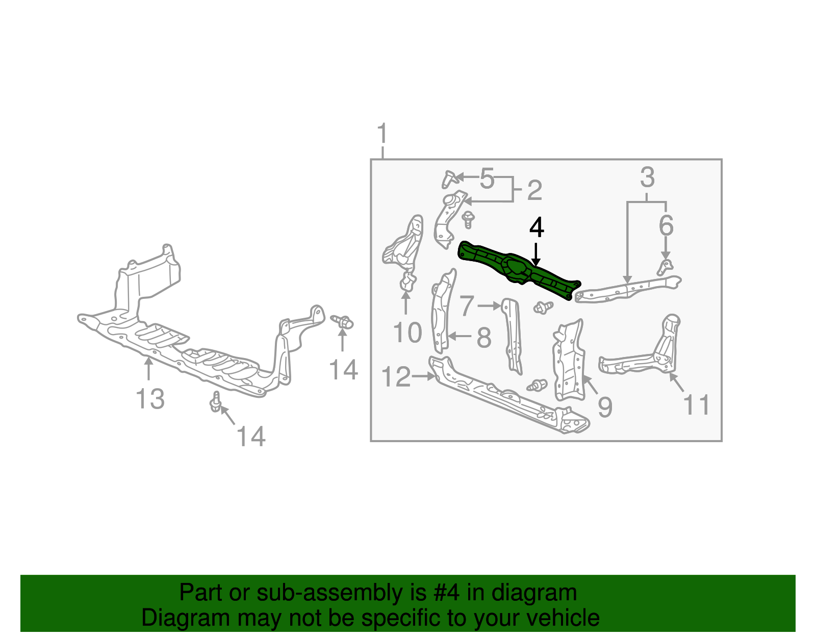 2002-2006 Acura RSX Frame Set Front 04602-S6M-A01ZZ | OEMAcuraPart