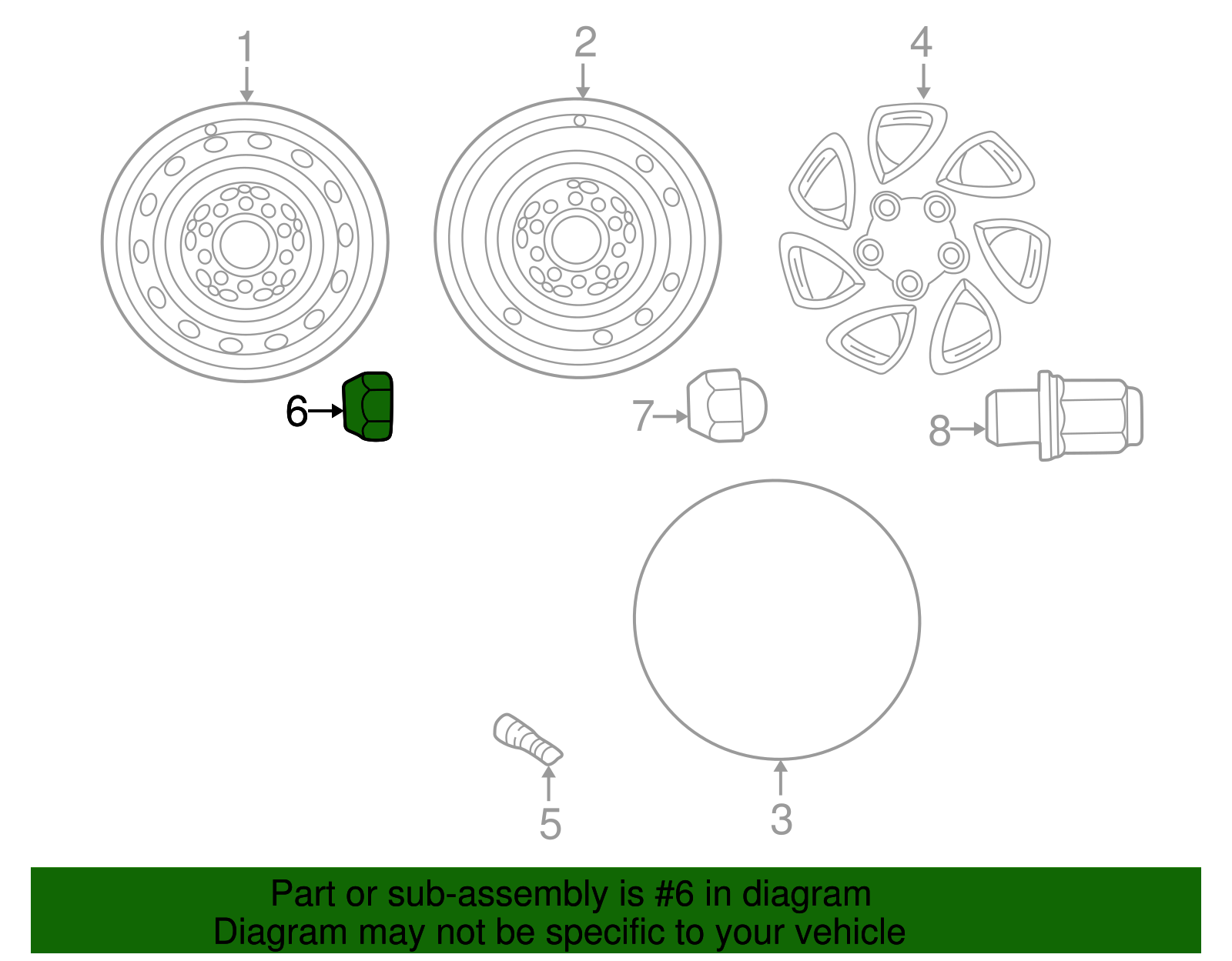 Genuine Toyota WHEEL NUT type A part# 90942-01007 for 1984-2025 Toyota ...
