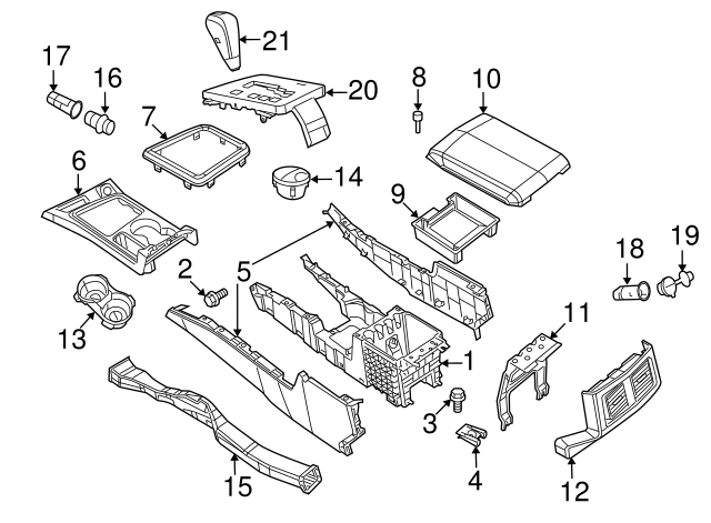 2008-2014 Dodge Challenger Console Base Nut 06035550 | Mopar Parts Canada