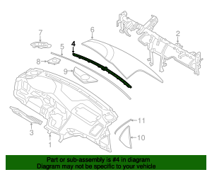 2011-2016 Kia Optima Defroster Panel 97314-2T000 | OEM Parts Online