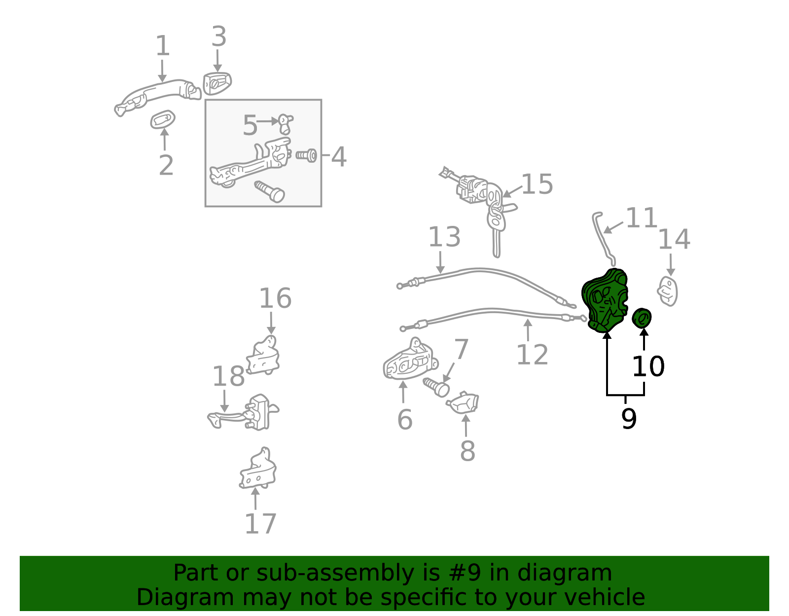 2006-2024 Toyota Lock Assembly 69030-42230 | Toyota Parts Center