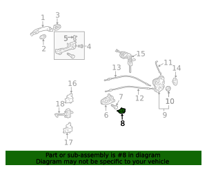 2010-2023 Toyota 4Runner Handle Bezel 69297-35010 | Toyota Parts