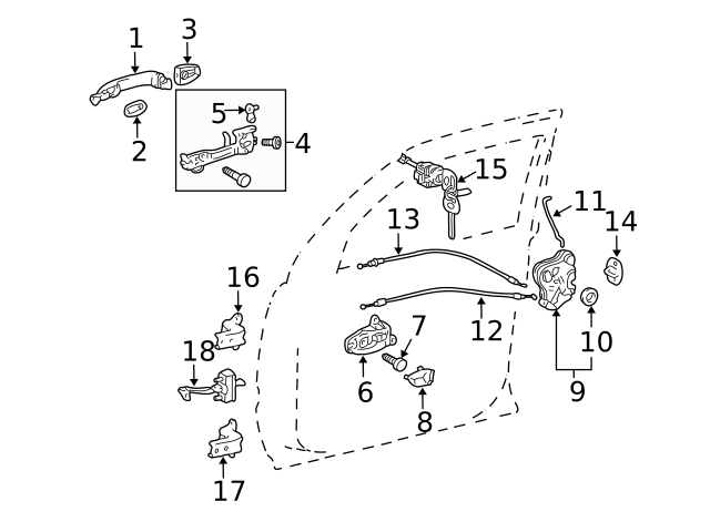69030-42230 - Lock Assembly 2006-2024 Toyota | AutoNationParts.com