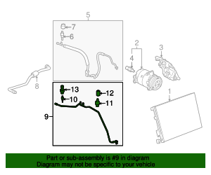 2004-2013 GM Air Conditioning Evaporator Front Thermal Expansion Valve ...