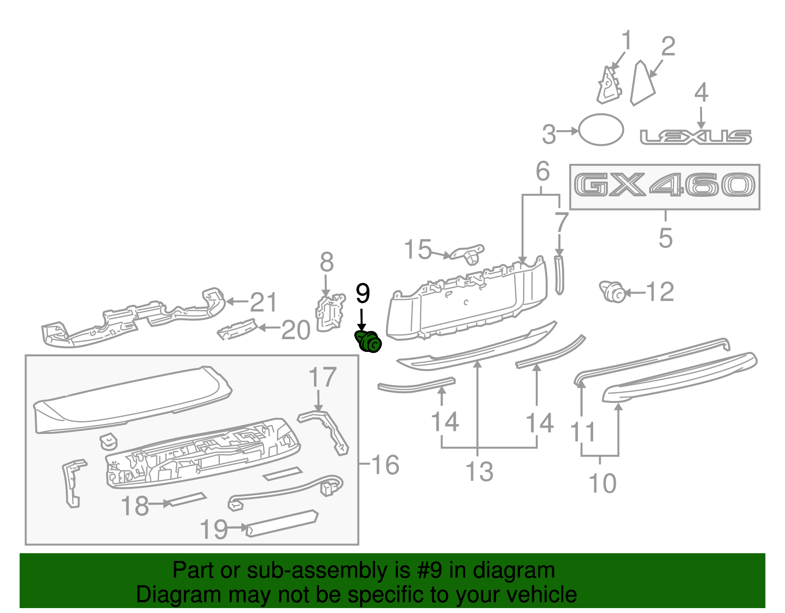 2010-2023 Lexus Upper Quarter Trim Retainer Clip 63395-12150 | SSL Parts