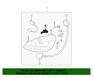 2004-2006 Nissan Bulb 26272-9B900 | OEM Parts Online
