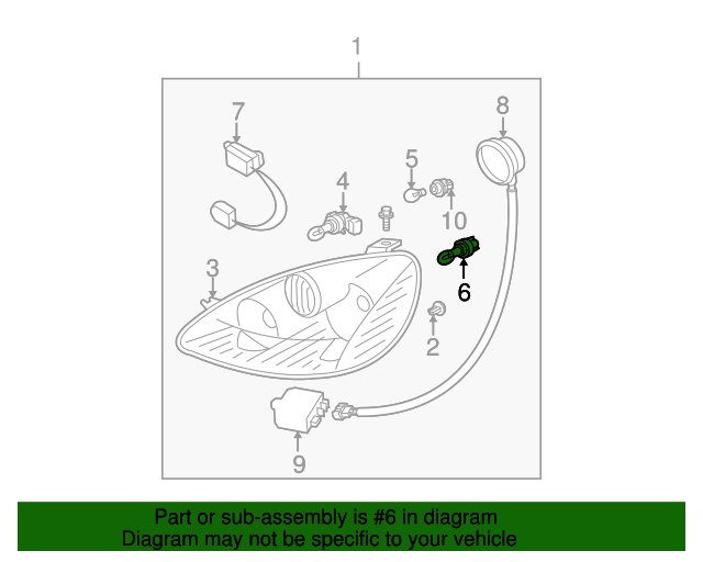 26297-9B90A - Bulb 2002-2013 Nissan | Nissan Parts & Accessories Online