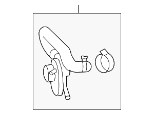 2010-2018 Mercedes-Benz HVAC Heater Hose 212-830-04-96 | MB OEM Parts