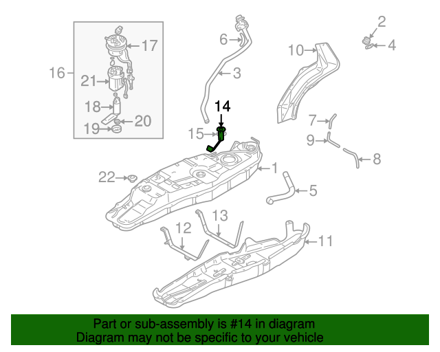 MR342870 - Fuel Gauge Sending Unit - 2000-2002 Mitsubishi Montero ...