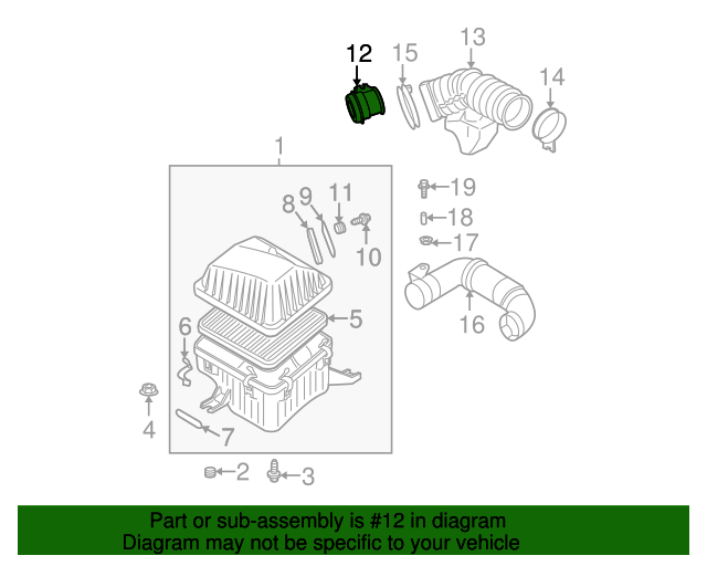 2002-2006 Kia Mass Air Flow Sensor 28100-39400 | OEM Parts Online