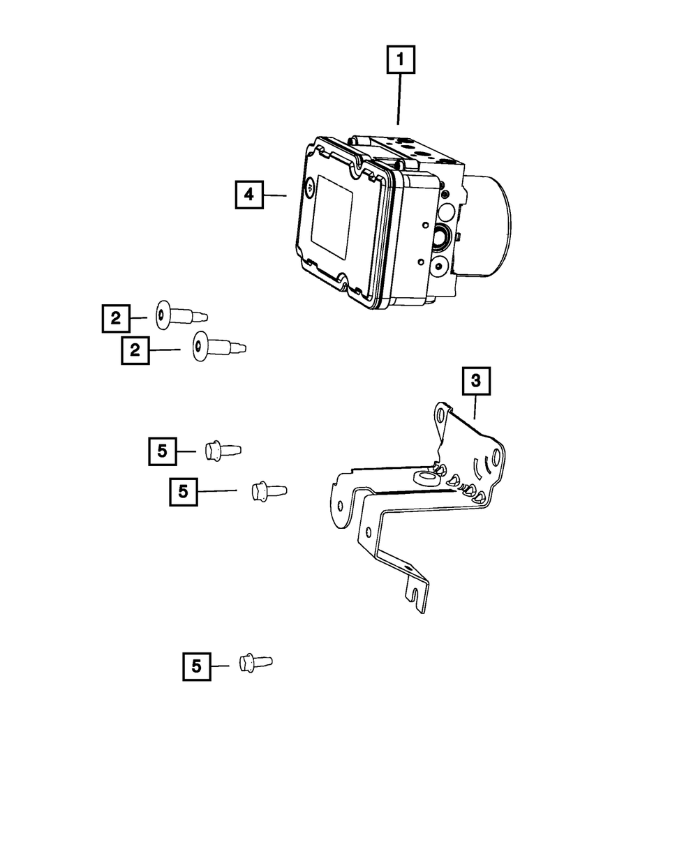 2020-2023 Jeep Cherokee Anti-Lock Brake Control Unit 68496423AA | Mopar ...