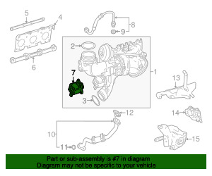 000-153-11-59 - Turbocharger Wastegate 2015-2023 Mercedes-Benz ...