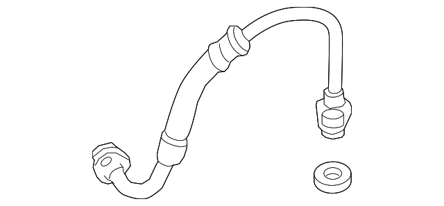 276-090-03-77 - Oil Inlet Line Mercedes-Benz USA Parts