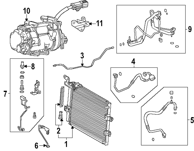 2024 Toyota Land Cruiser Condenser Assembly 884A0-60100 | Toyota Parts ...