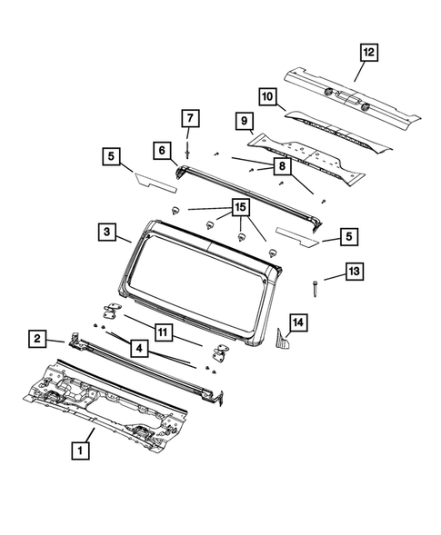 Aperture Panel, Pillar Supports and Cab Back for 2020 Jeep Wrangler ...