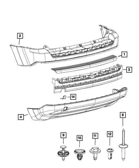Rear Bumper and Fascia for 2017 Jeep Compass | My Mopar Parts