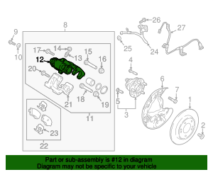 2018-2020 Hyundai Elantra GT Caliper 58211-G3500 | OEM Parts Online