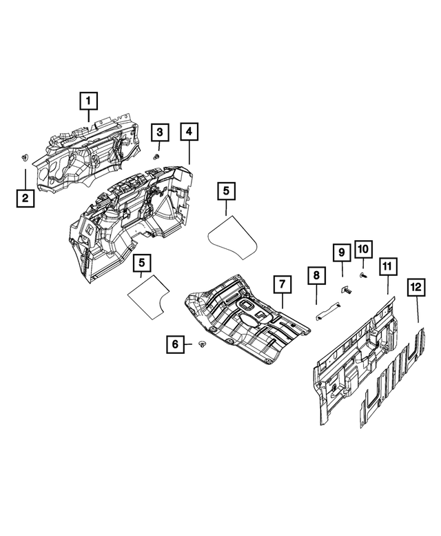 2025 Ram 1500 Dash Panel Insulation 68567030AB | Mopar eStore