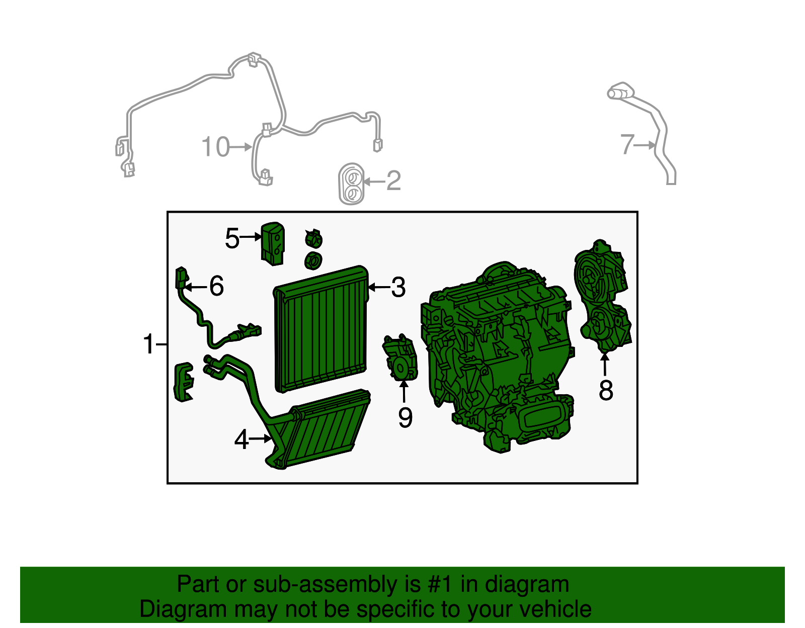 2010-2015 Lexus RX350 AC & Heater Assembly 87050-0E130 | OEM Parts Online