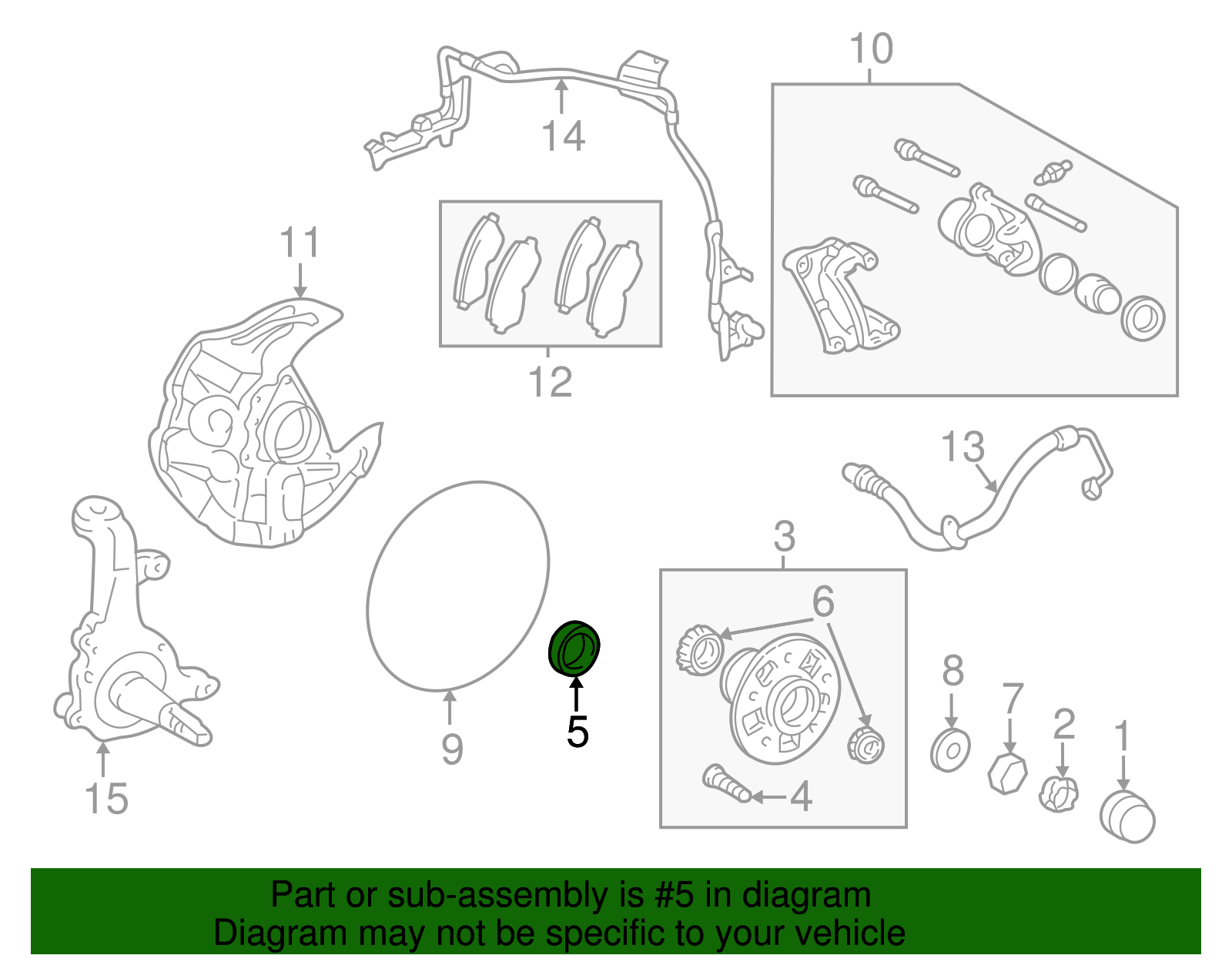 Genuine Toyota Wheel Seal (Left, Right, Front) part# 90311-50005 for ...