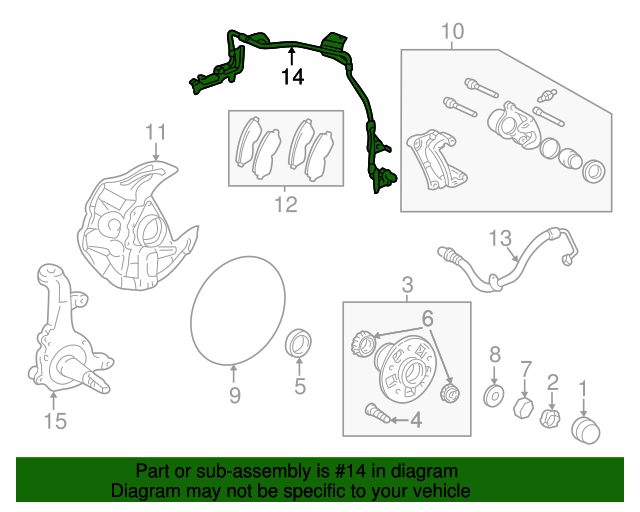 89542-04010 - Front Speed Sensor - 2001-2004 Toyota Tacoma | nashuatoyota