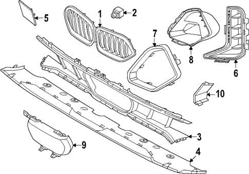 Grille & Components for 2025 BMW X6 | OEM Parts Online